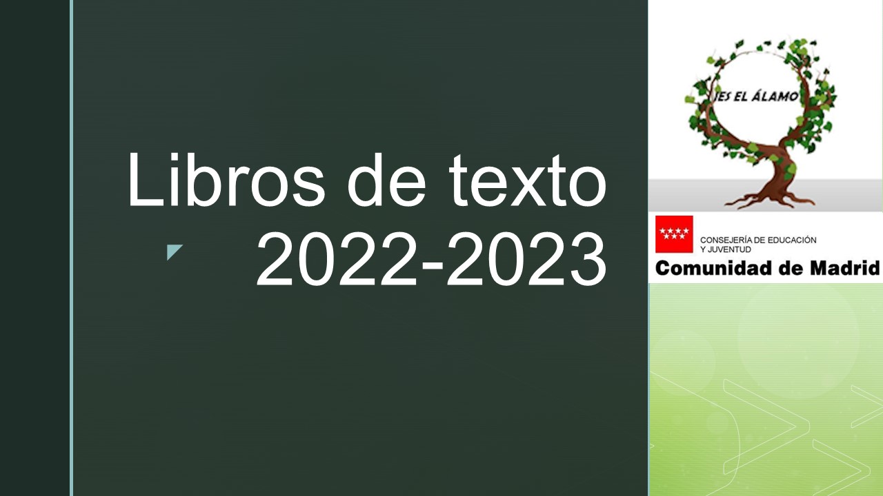 Libros de texto 2022-2023 – IES El Alamo